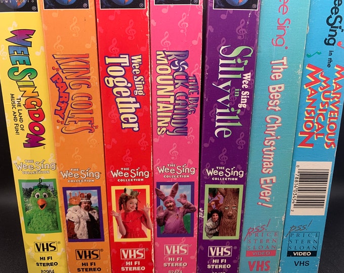 Vintage Wee Sing VHS Tapes | Sillyville, Big Rock Candy Mountain, Wee ...