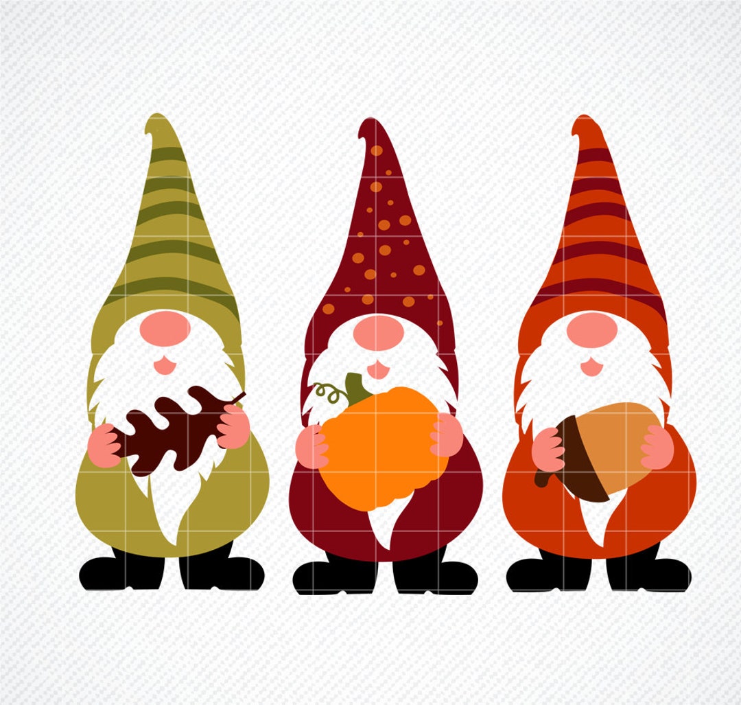 Fall Gnomes SVG, Autumn Gnomes SVG, Thanksgiving SVG, Cute Gnome Cut ...