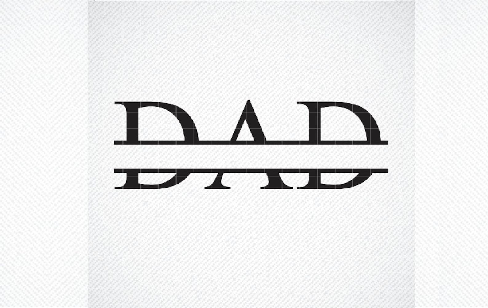Dad Split Monogram SVG Gift for Dad Father's Day Gift - Etsy