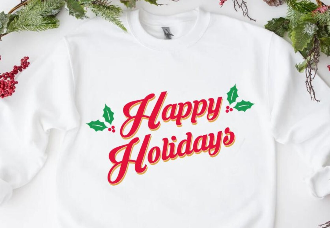 HAPPY HOLIDAYS SVG, Christmas Svg, Holiday Svg, Png, Eps, Dxf, Cricut ...