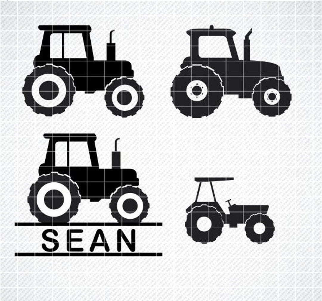 Tractors SVG, DXF, PNG, Tractor Vector, Cricut, Farm Svg, Farm Tractor ...