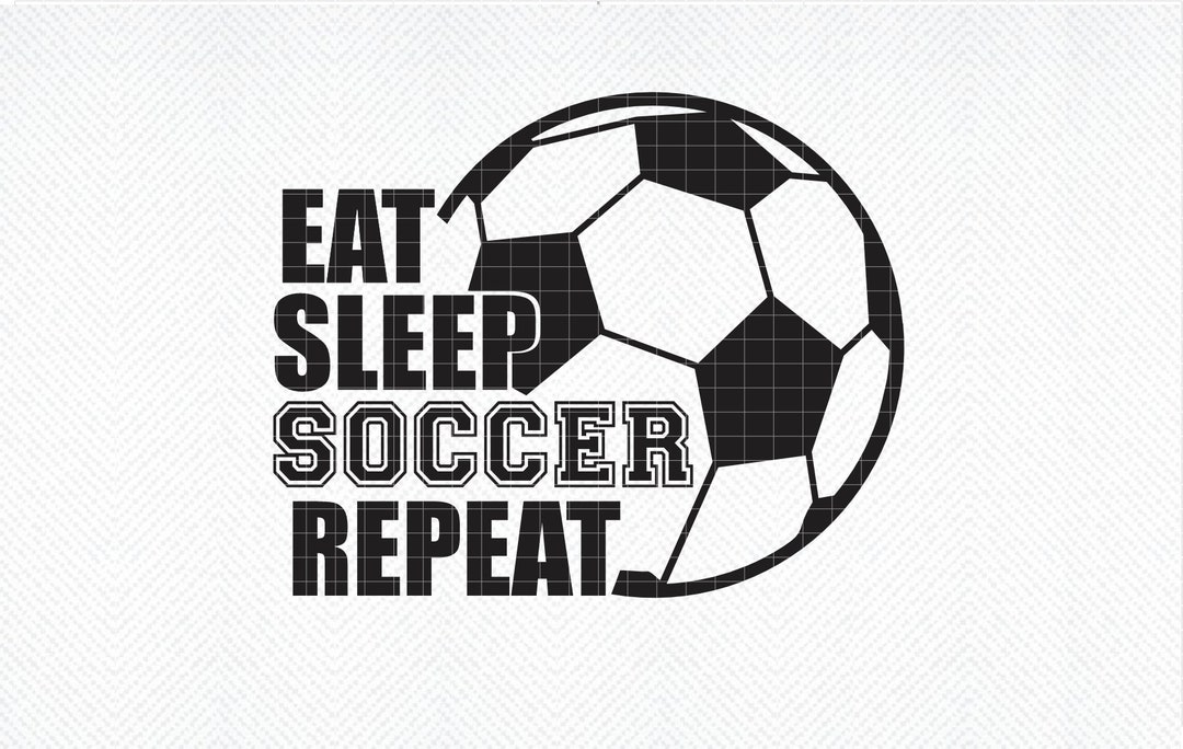 Eat Sleep Soccer Repeat Svg, Soccer Svg, Soccer Player Svg, Soccer ...