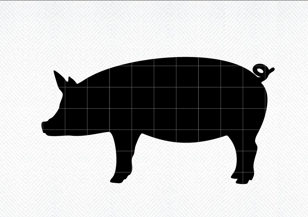 Pig Silhouette SVG, Pig Silhouette Png, Pig SVG, Pig Png, Pig Pig ...