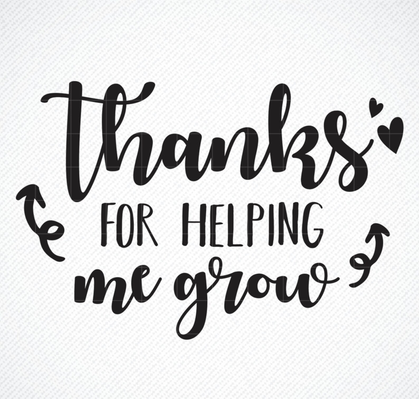 Thanks for Helping Me Grow SVG End of School SVG Student - Etsy