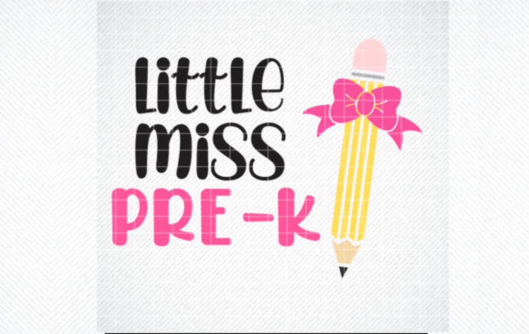 Little Miss Pre-k SVG, First Day of Preschool SVG, Pre K Shirt SVG ...