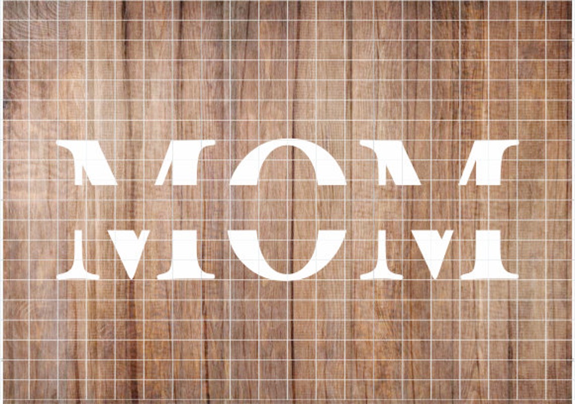 Mom Split Monogram SVG Mom SVG Mother's Day Svg Mothers - Etsy