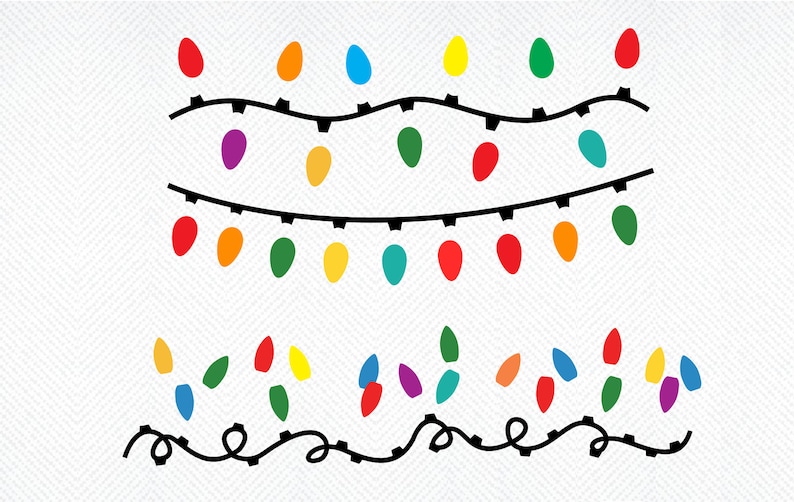 SVG Christmas Lights SVG Christmas Light Christmas Lights - Etsy
