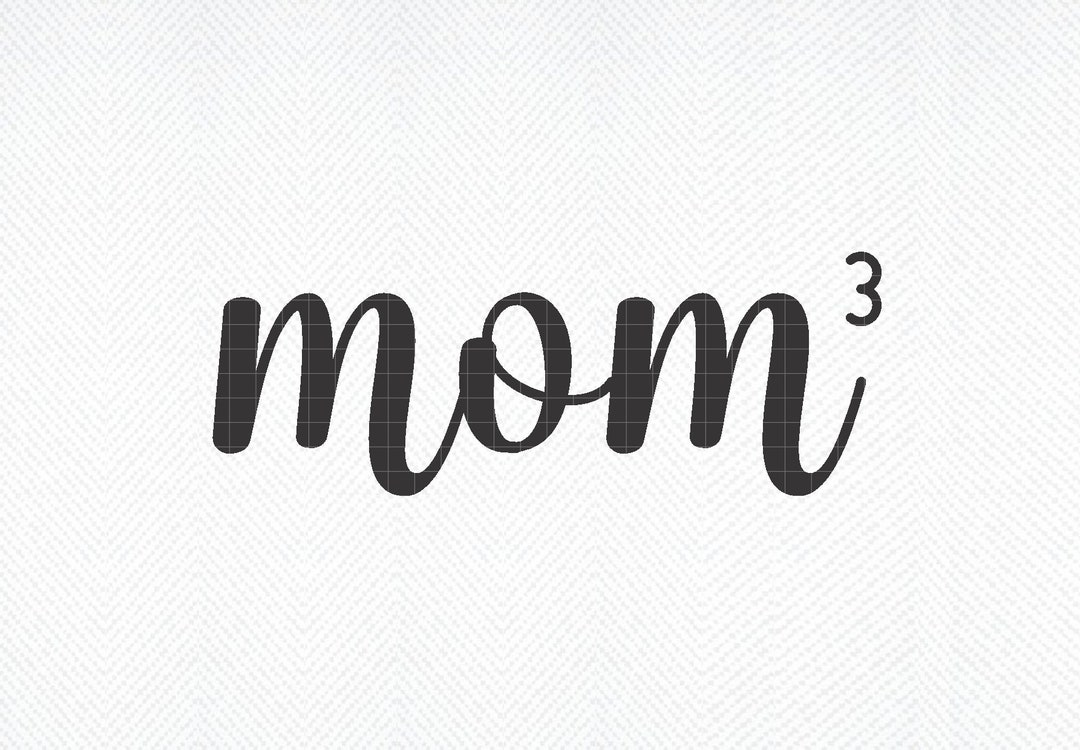 Mom Cubed Svg, Mom of Three Svg, Mom Life Svg, Funny Mom Shirt Svg, Mom ...
