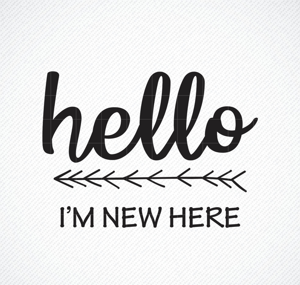 HELLO I'M New Here SVG Baby Newborn Svg Vector Image Cut - Etsy Australia