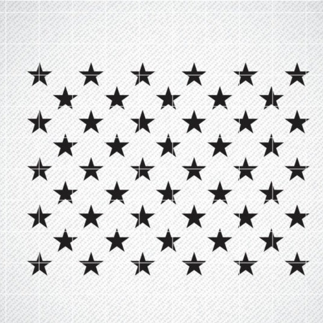 50 Stars SVG, 50 Stars of United States SVG, PNG, Eps, Dxf, Jpg Digital ...