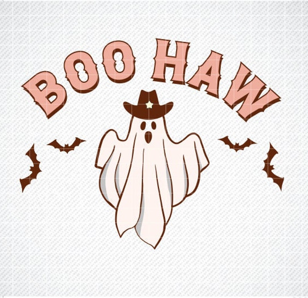 Western Ghost Svg, Boo Haw Svg, Stay Spooky Svg, Country Halloween ...