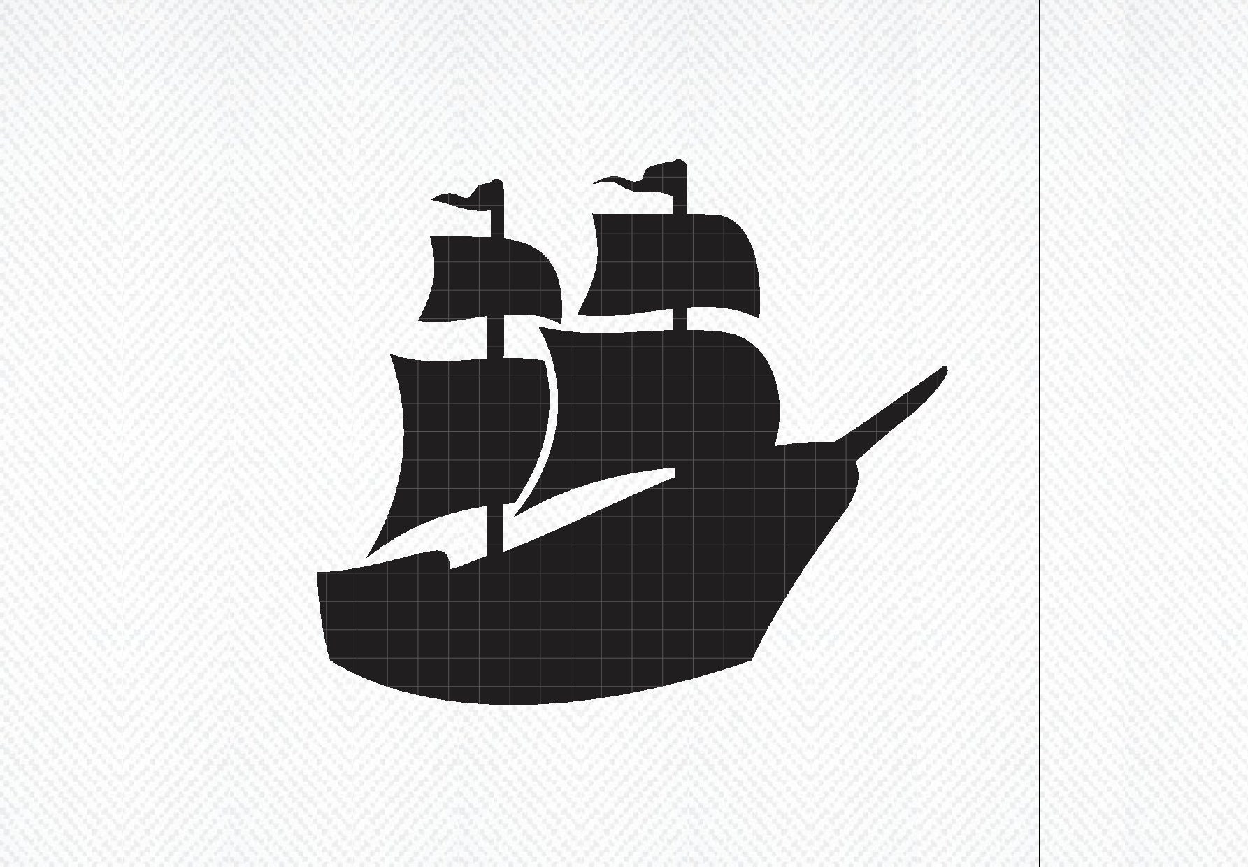 Pirate Ship Clip Art Black And White
