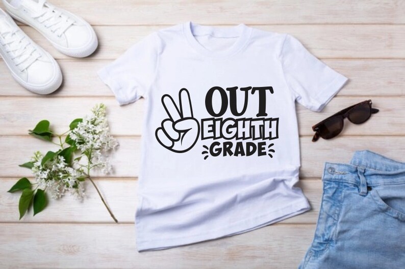 Peace Out Eighth Grade Svg Kids Graduation Shirt Svg Last - Etsy
