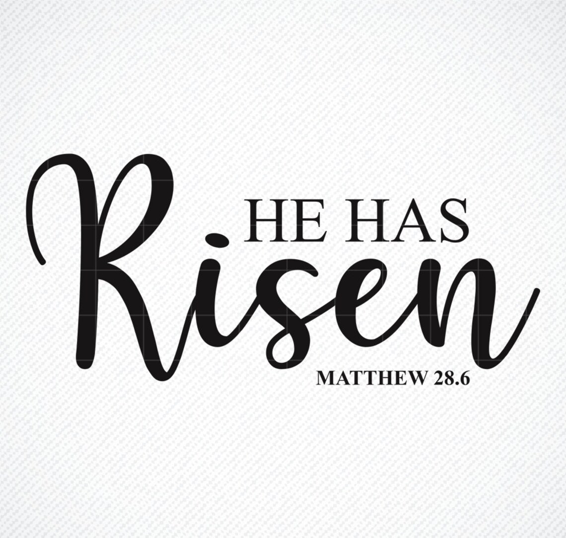 He is Risen SVG Easter SVG Christian Svg Cross Svg - Etsy