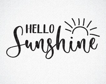Sunshine cut file Farmhouse sign svg Sun clipart Hello summer svg ...