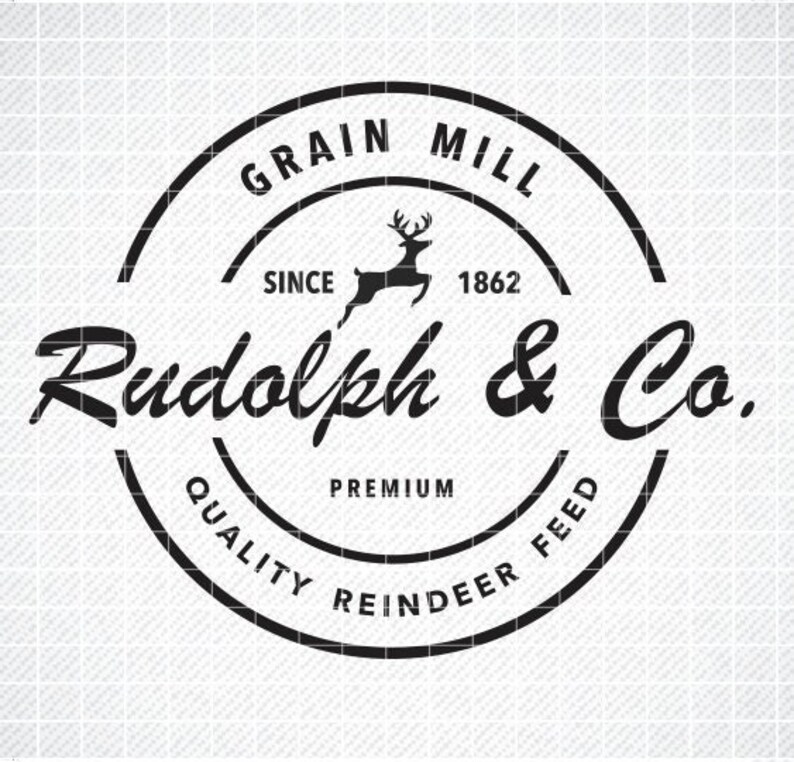 Reindeer Feed Sign SVG Rudolph and Co Christmas SVG Holiday | Etsy