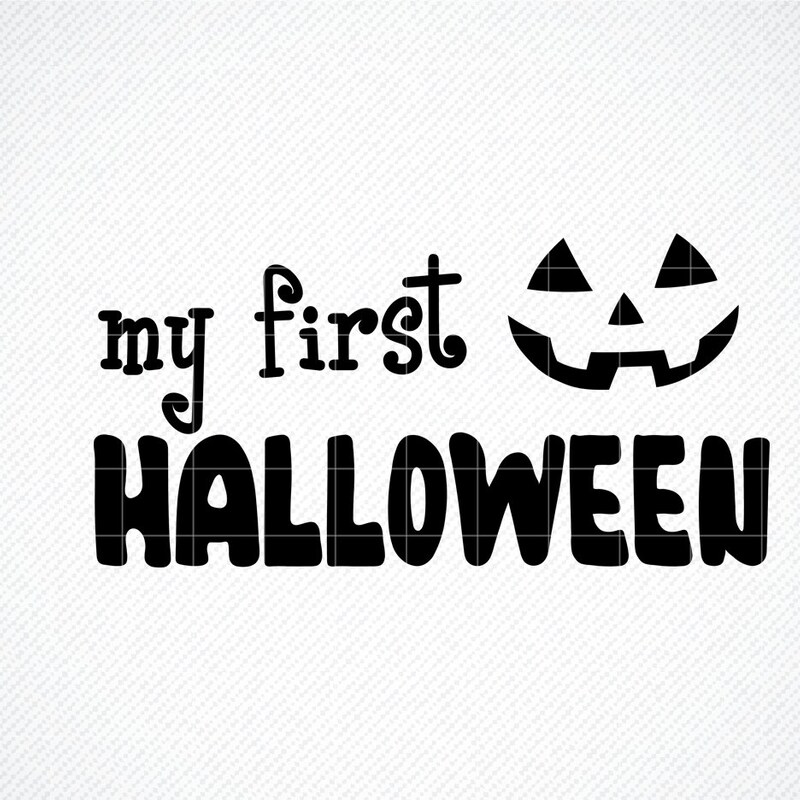 My First Halloween Svg - Etsy