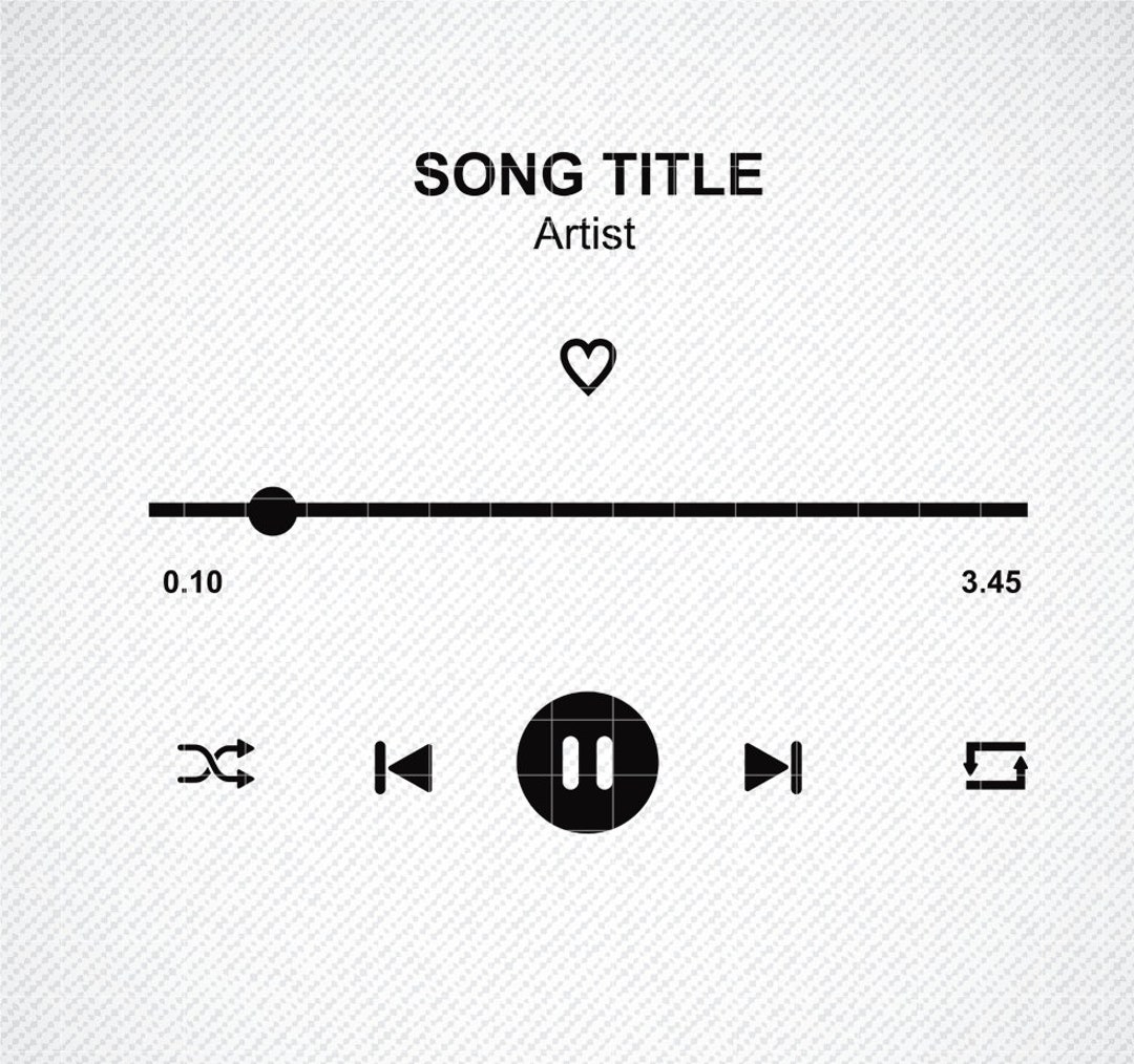 Audio Control Buttons SVG, Audio Control Svg, Music Player Svg, Music ...