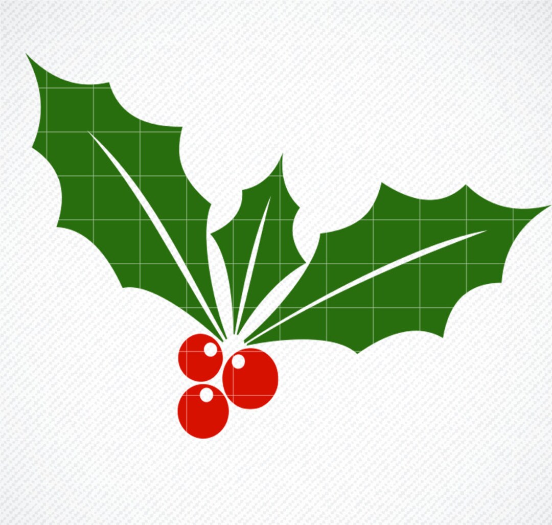 Holly Svg, Holly Berry SVG, Christmas Svg, Christmas Clip Art, Digital ...