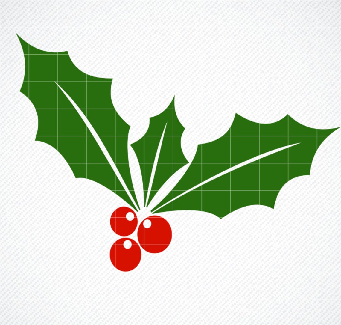 Holly Svg Holly Berry SVG Christmas Svg Christmas Clip Art | Etsy