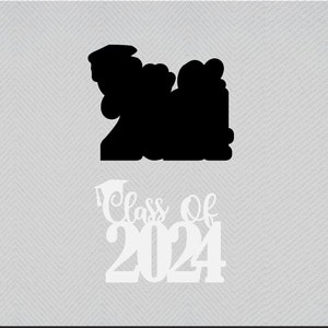 Class of 2024 SVG, Class of 2024 Shadow SVG, Cake Topper SVG, 2024 ...
