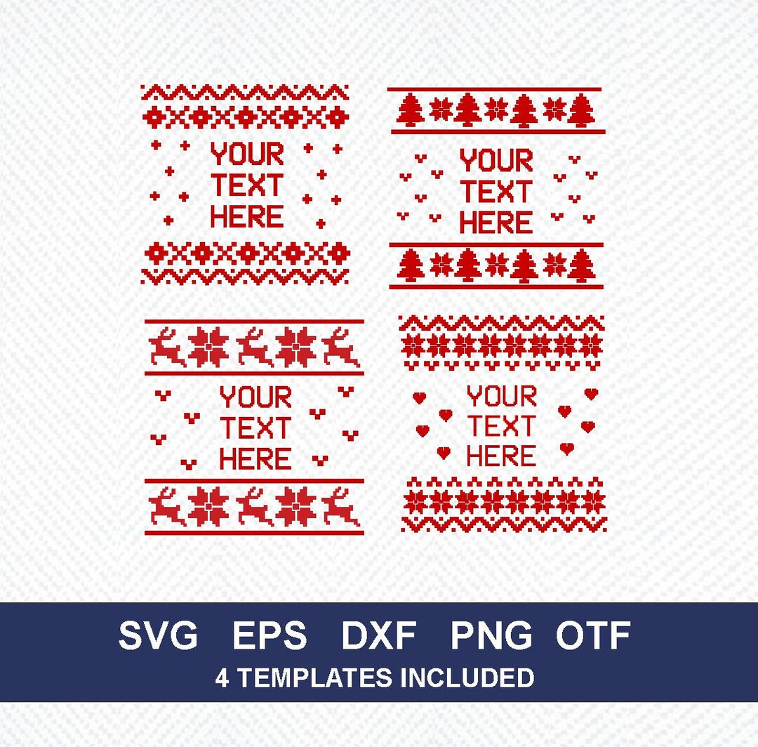 Ugly Sweater Svg, Christmas Svg, Christmas Sweater SVG, EPS, DXF ...