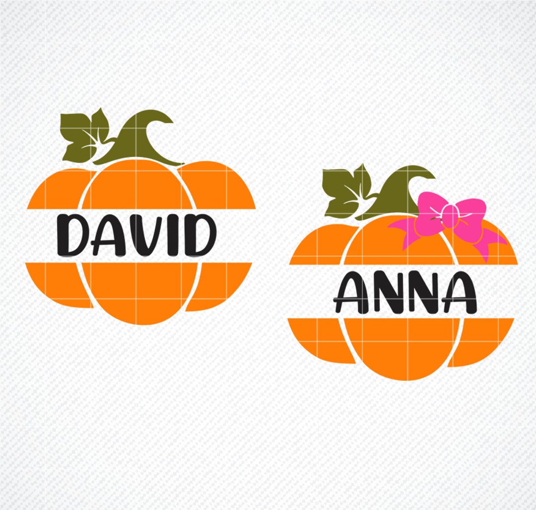 Pumpkin Split Monogram Svg, Baby Boy Pumpkin Svg, Kids Pumpkin Monogram ...