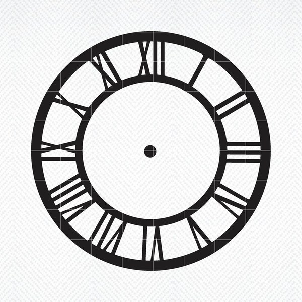 Roman Numberal Clock Stencil - Etsy