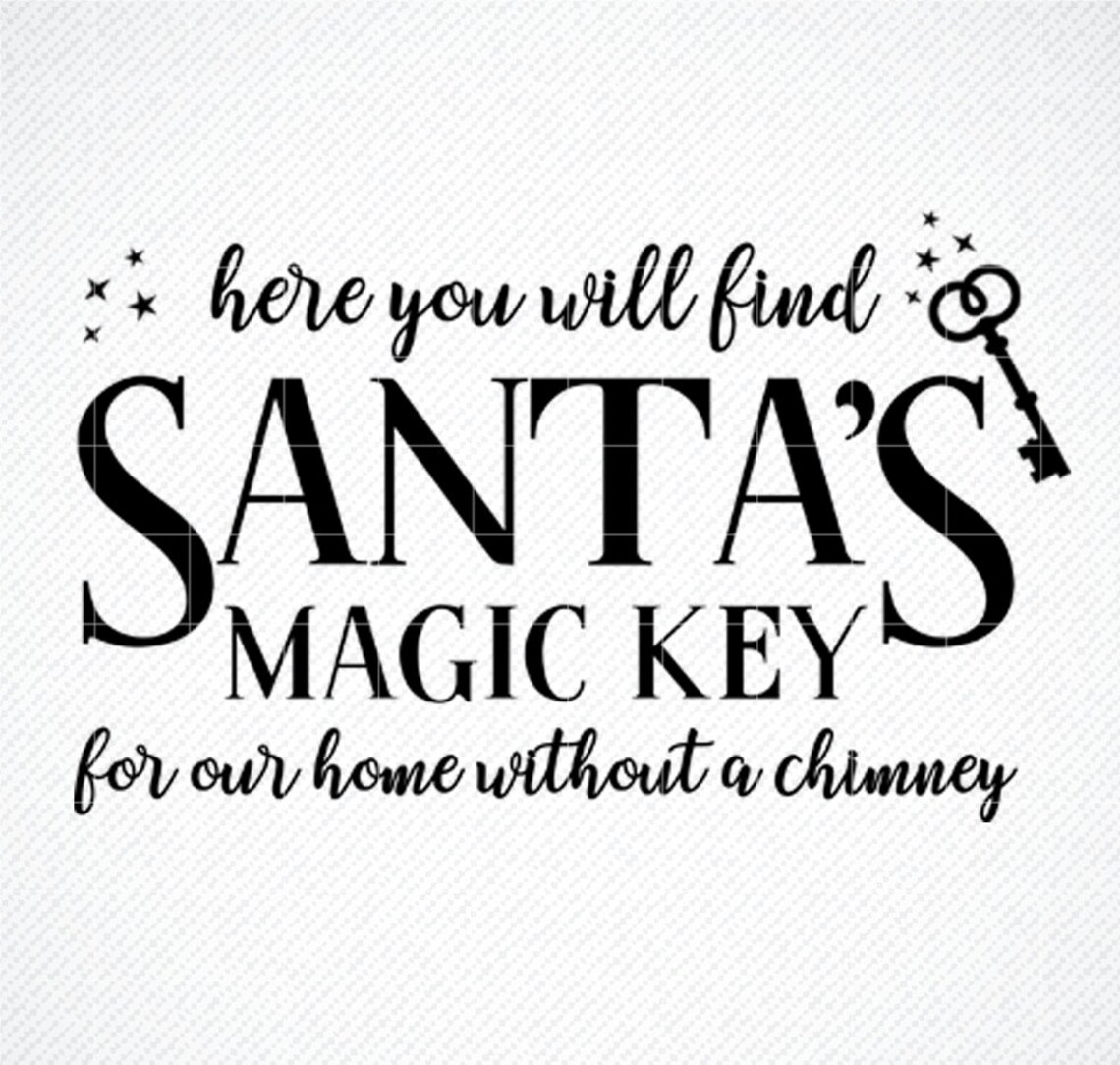 Santa's Magic Key SVG Christmas SVG Holiday SVG Png - Etsy