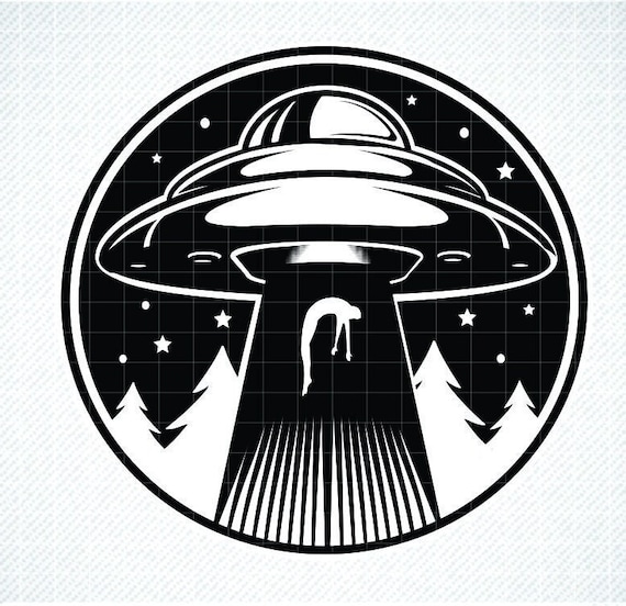 Alien Abduction SVG Alien Clip Art UFO Clipart Space Alien - Etsy