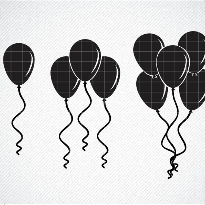 Balloons Svg - Etsy