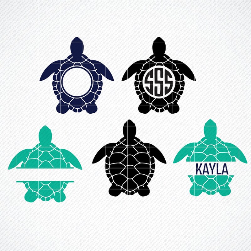 Sea Turtle Monogram - Etsy