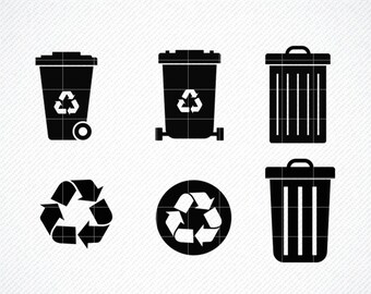 Trash and Recycle Digital Download Svg Png Jpeg - Etsy