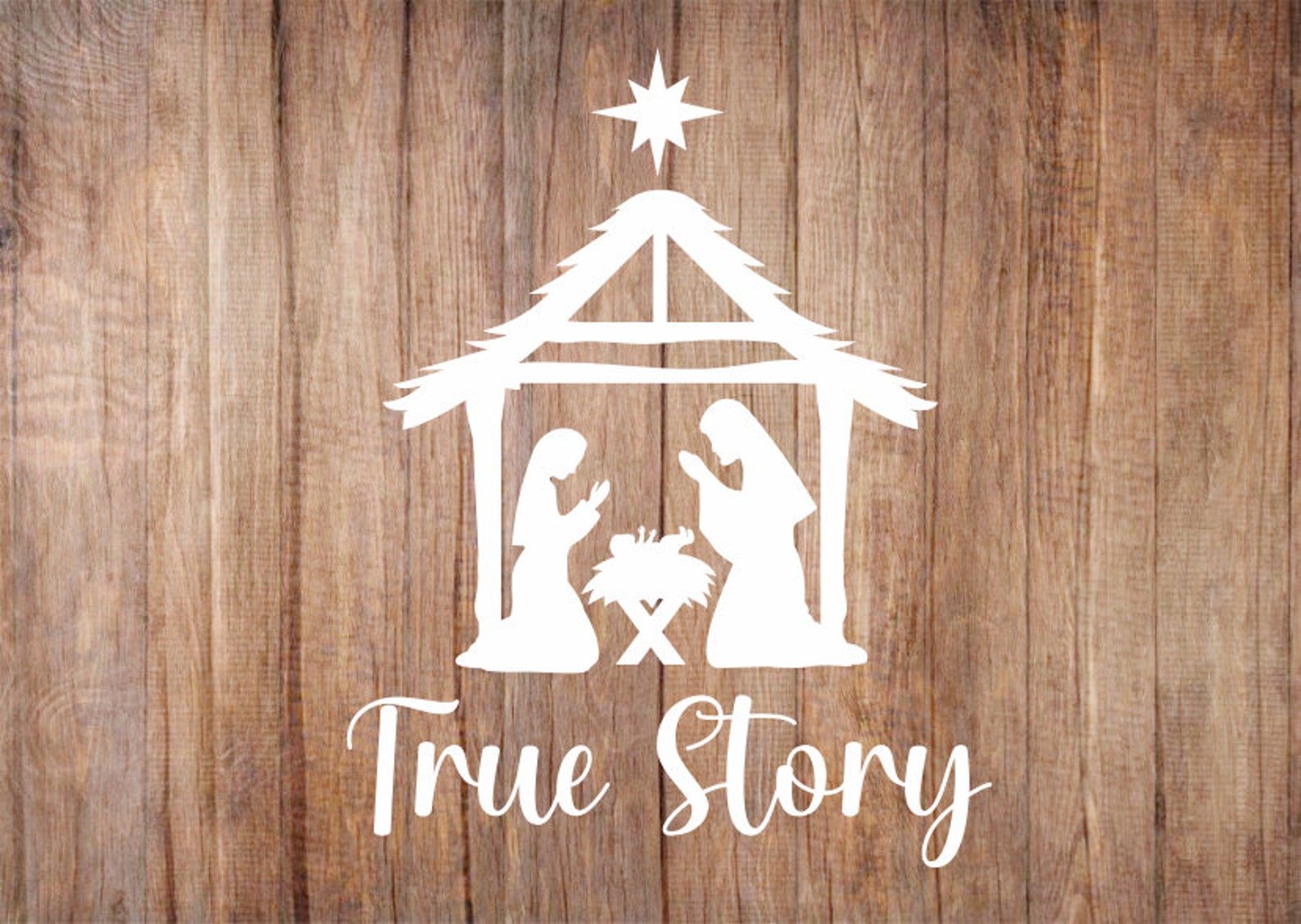 True Story Nativity SVG Nativity SVG Nativity Png Christmas - Etsy