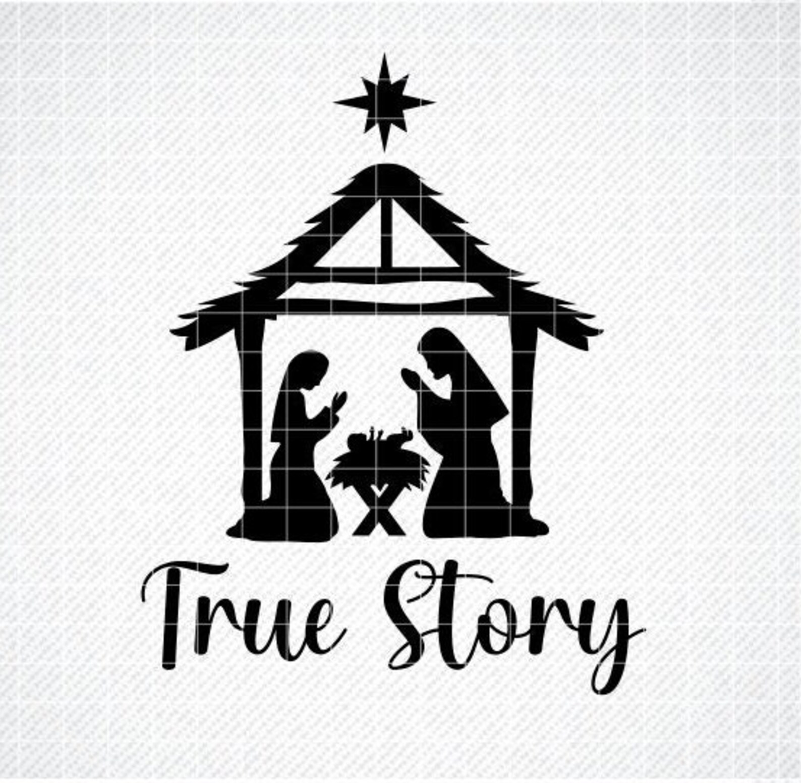 True Story Nativity SVG Nativity SVG Nativity Png Christmas - Etsy