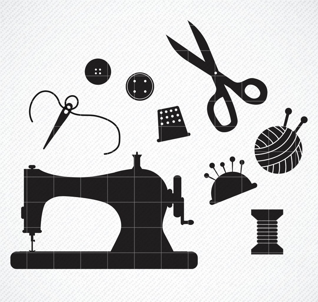 Sewing SVG - Vintage Svg - Antique Svg - Vintage Svg Files - Sewing ...