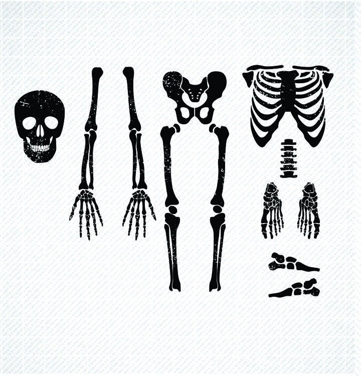 DISTRESSED SKELETON SVG Distressed Skeleton Sublimation - Etsy