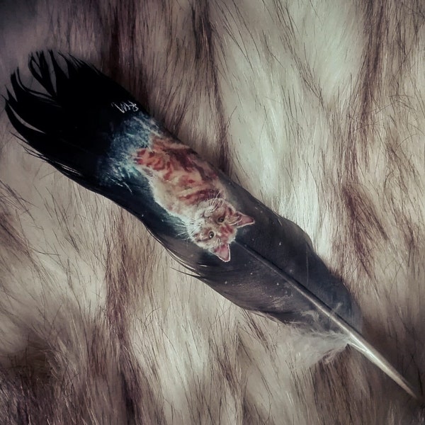 Painted Feathers - Etsy