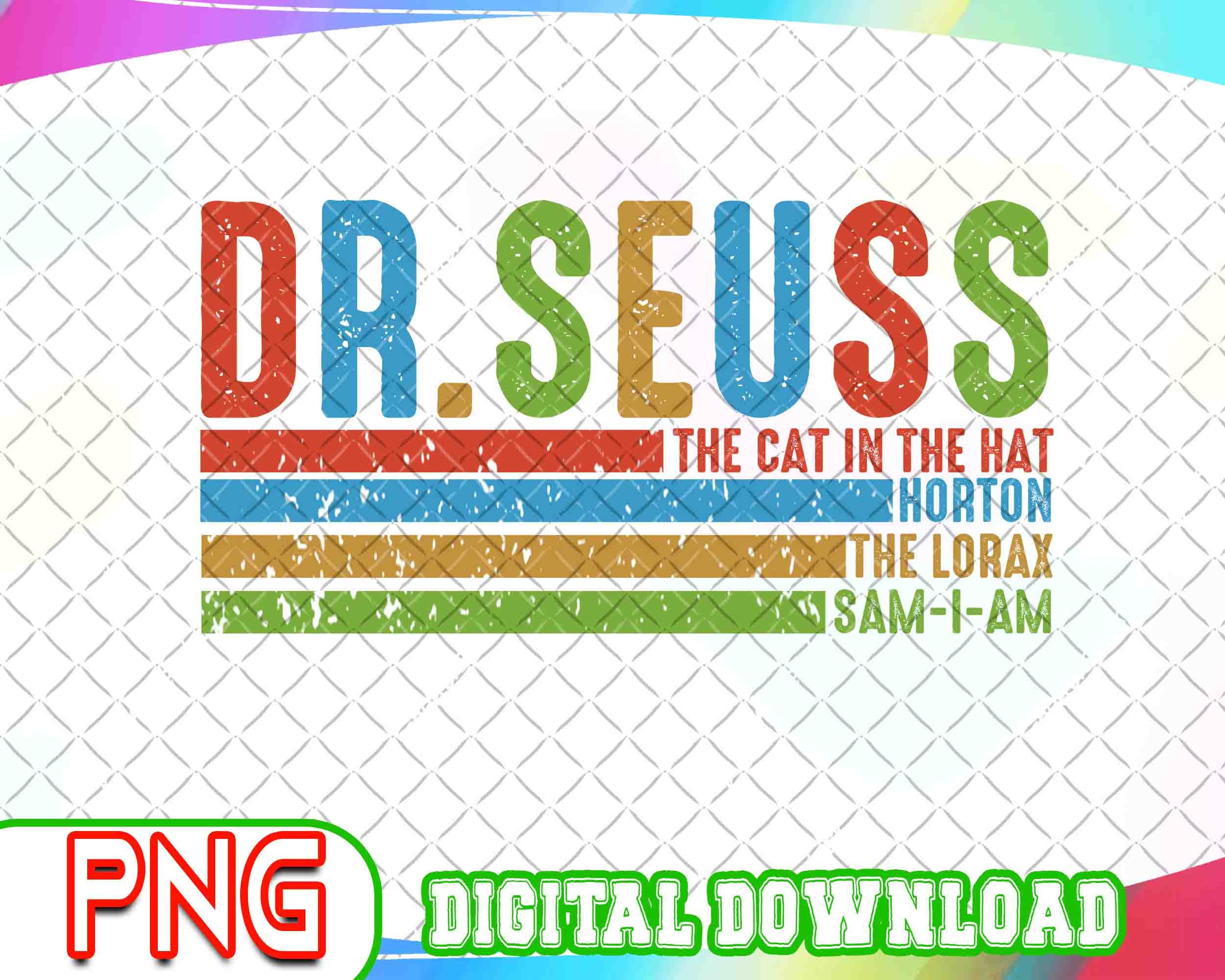 Dr. Seuss PNG File for Sublimation, Dr. Seuss Day Png, Read Across ...