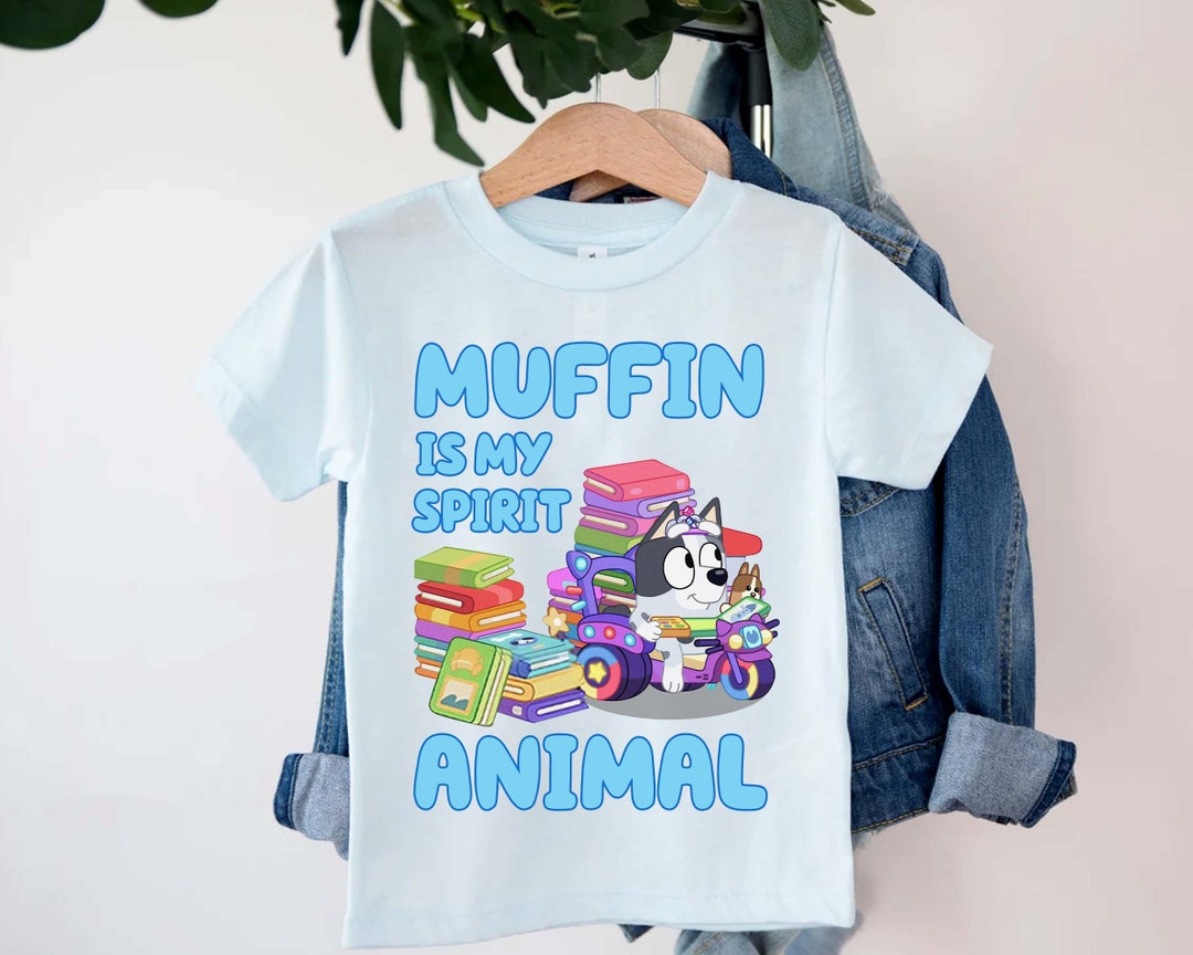 Muffin is My Spirit Animal Shirt, Bluey Family Matching Shirt, Cute ...
