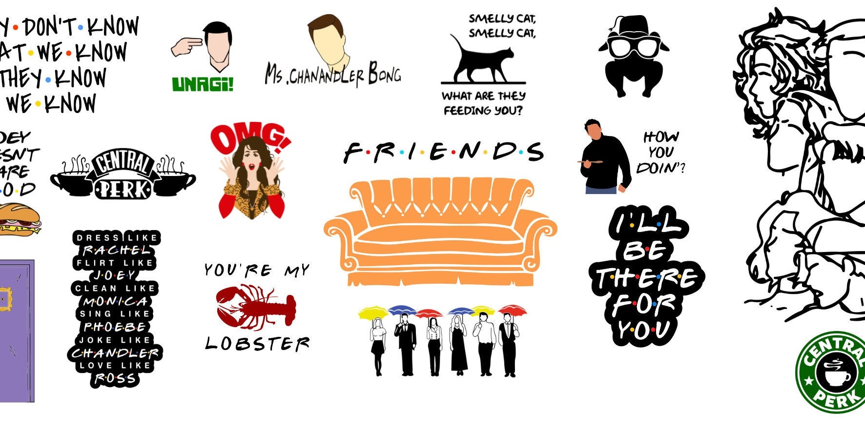 Friends Digital Download Libby Glass Can Wrap Friends Tv Svg 16oz Libby ...