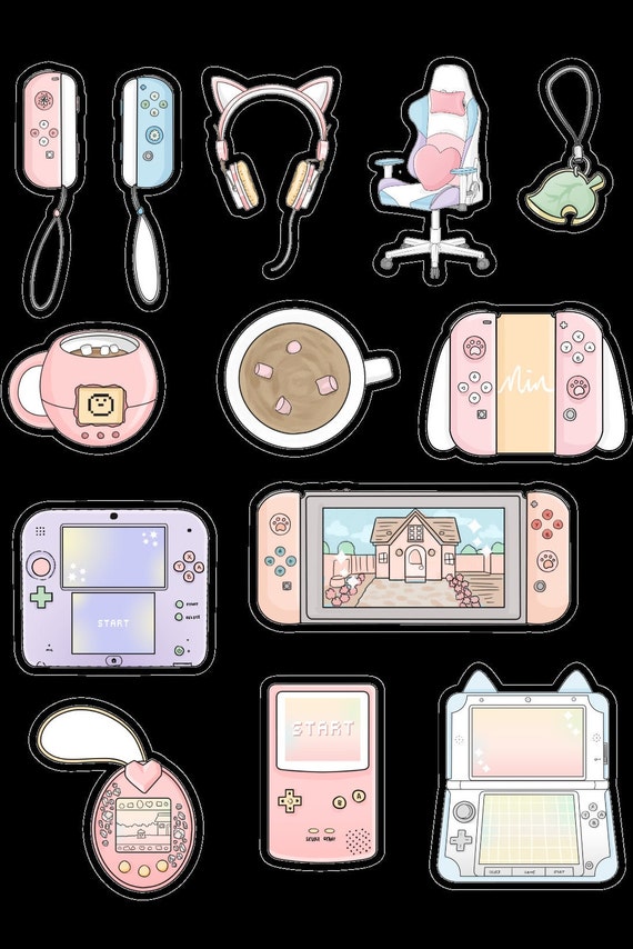 Gamer Girl Sticker Pack Gamer Girl Gamer Stickers | Etsy