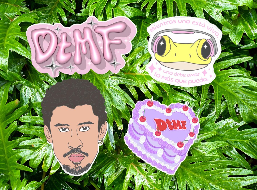 Dtmf Bad Bunny Debi Tirar Mas Fotos Reggaetón-inspired Vinyl Sticker ...