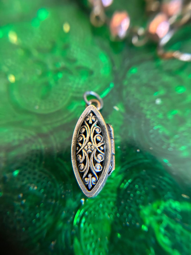 French Antique Mary Locket, Blessed Mother, French Silver, Locket ...