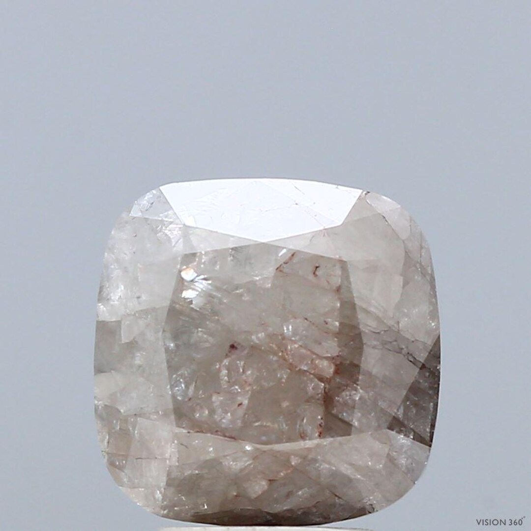 6.02 Carat Natural Fancy Light Gray Color Diamond ,cushion Modified ...