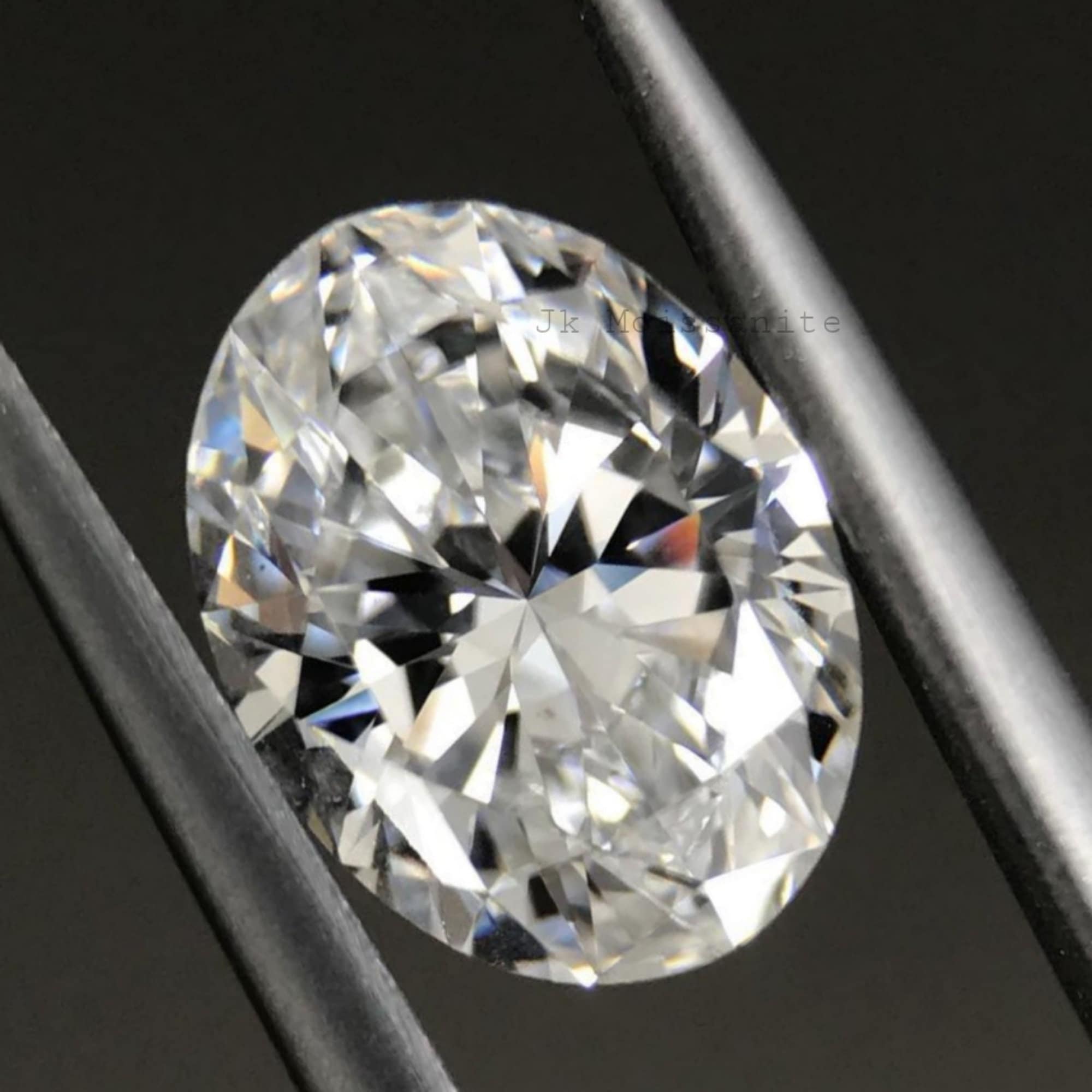 4 CT Loose moissanite Stone White Color Oval Brilliant Cut | Etsy