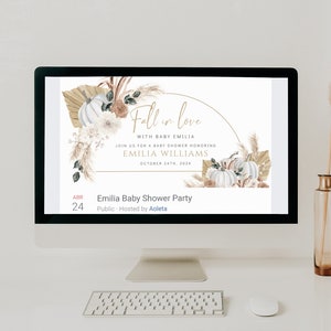 Facebook Invitation Baby Shower Template, Fall in Love Facebook Event ...
