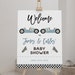 Spanish Welcome Sign Baby Shower Printable, Spanish Bienvenidos Sign Es ...