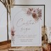 Editable Bohemian Table Custom Sign Printable, Bohemian Floral Custom ...