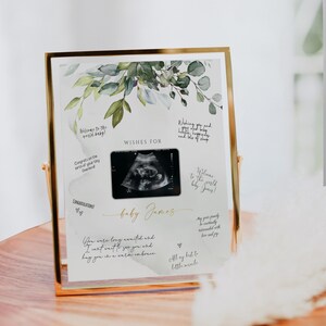 Printable Sonogram Ultrasound Guestbook Sonogram Photo Sign - Etsy